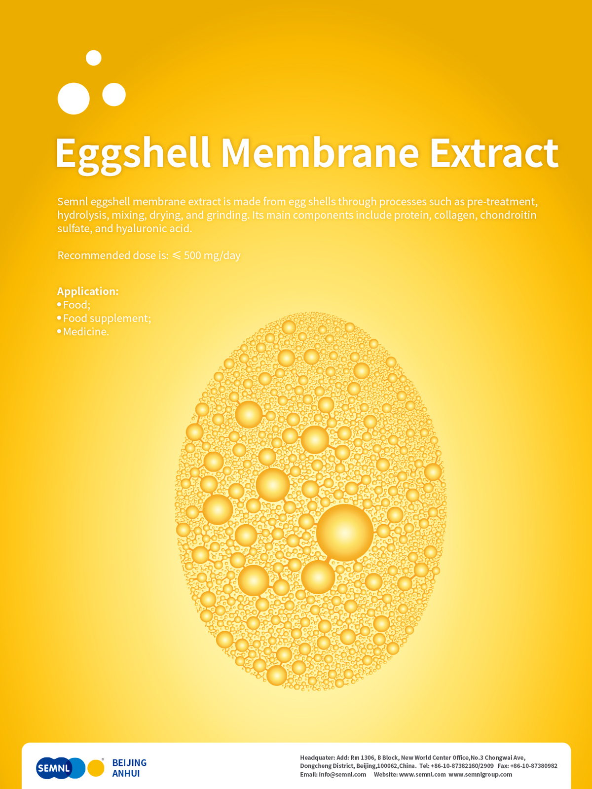 Export Eggshell Membrane Extract